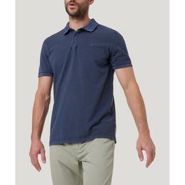 Pioneer Authentic Jeans Herren Poloshirt mit Logostickerei blau 3XL