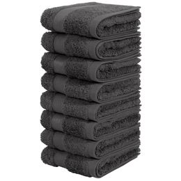 OTTO home Gaestehandtuecher &raquo;Vanessa, 8 G&auml;stehandt&uuml;cher, 30x50cm, in Standard- und Premium-Qualit&auml;t&laquo; Handt&uuml;cher mit Bord&uuml;re, 100% Baumwolle, einfarbig