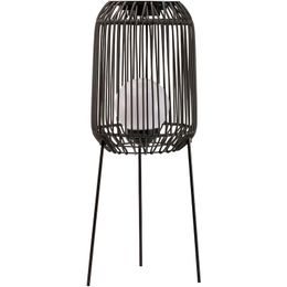 LED Laterne &raquo;Sunshine Coziness&laquo; 1 Stk. Warmwei&szlig; Solarbetrieben, IP44 schwarz 1, &Oslash; 28cm H: 77cm, 1 Stk.