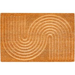 ANDIAMO Fu&szlig;matte &raquo;Kokos&laquo; rechteckig 17 mm H&ouml;he Schmutzfangmatte, verschiedene Designs, In- und Outdoor geeignet braun Kokos B : 40cm 1 Stk., 17mm, L: 60cm