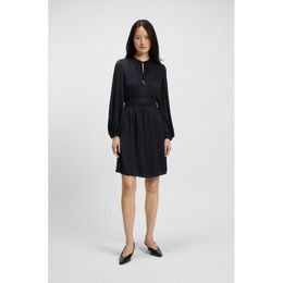 BOSS Orange Damen BOSS Orange Satinkleid &raquo;DECLY Premium Damenmode&laquo; mit Raffungen blau 38, N-Gr