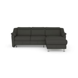 Sit & More sit&more Ecksofa &raquo;Freetown L-Form&laquo; inklusive Kopfteilverstellung und komfortablem Federkern braun B/H/T: 257cm x 84cm x 166cm, NaturLEDER , Recamiere 