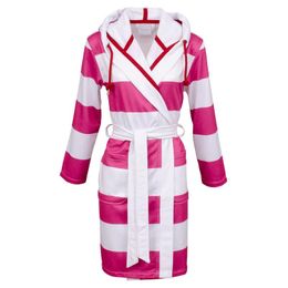 Carl Ross Damenbademantel &raquo;wash&wear&laquo; 1 Stk. Kapuze pink Frottier 32/34 L: 100cm