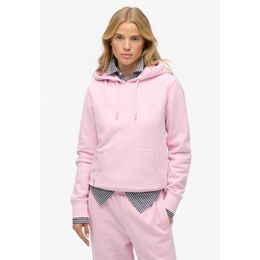 Superdry Damen Kapuzensweatshirt &raquo;Essential Logo Emb Hood Hb&laquo; rosa S