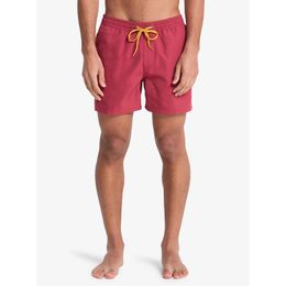 Quiksilver Herren Badeshorts &raquo;EVERYDAY VOLLEY 15&laquo; unifarbene Optik, mit kontrastfarbenen Details, Straight-Leg-Passform rot M (50), N-Gr