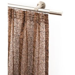 Garesa Gardinenstange &raquo;EASY&laquo; &Oslash; 20 mm 1 l&auml;ufig-l&auml;ufig Wunschma&szlig;l&auml;nge Vorhanggarnitur-Innenlauf, verl&auml;ngerbar, Wandmontage, Aluminium gold Aluminium B/L