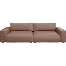 Musterring Big-Sofa &raquo;LUCIA Mega Sofa, hoher Sitzkomfort, Breite 252cm, Kontrastnaht&laquo; in vielen Qualit&auml;ten und 4 unterschiedlichen N&auml;hten, 2,5-Sitzer braun 