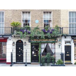 papermoon Fototapete &raquo;LONDON-ALTSTADT PARIS STEINWAND IRISH PUB VINTAGE BAR&laquo; bunt Vlies B/L: 4,5m x 2,8m, Bahnen: 9 Stk.