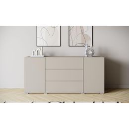 Home Affaire Sideboard &raquo;BERLIN&laquo; Moderne grifflose Kommode Breite 150 cm, 4 Schubk&auml;sten/ 2 T&uuml;ren B/H/T: 150cm x 68cm x 39cm, 3 Stk., 2 Stk.