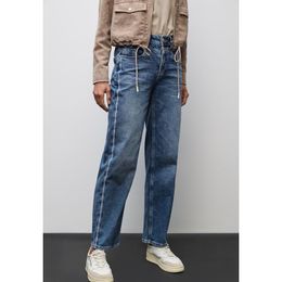 Street One Damen Street One 5-Pocket-Jeans &raquo;Style Straight Leg&laquo; mit Gallonstreifen und Stretch blau 27, L&auml;nge 30