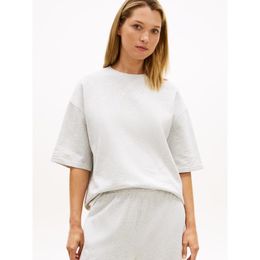 Tommy Hilfiger Underwear Damen T-Shirt Essential Lounge-T-Shirt mit Logo-Stickerei grau XXL (48)