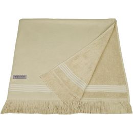 Ross Hamamtuch &raquo;Hamam&laquo; idealer Begleiter f&uuml;r Strand, Sauna oder Wellnessbereich beige Hamam Frottier, Hamam Frottier B/L: 90cmx180cm, 1 Stk., 