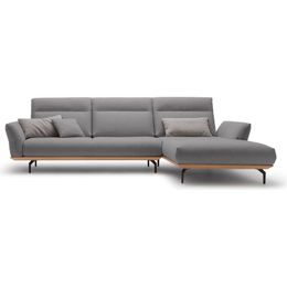 Creation BY ROLF BENZ Ecksofa &raquo;CR.460 Design-Sofa, verstellbare R&uuml;ckenlehne, L-Form&laquo; Sockel in Eiche, Winkelf&uuml;&szlig;e in Umbragrau, Breite 318 cm grau 