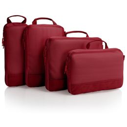 Heys Unisex Kofferorganizer &raquo;Ecotex Compression Packing Cube&laquo; komprimierbare Packw&uuml;rfel, Packtaschen, Organizer f&uuml;r Koffer rot B/H/T: 35,6cm x 29,2cm 