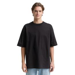 Tom Tailor Denim Herren Tom Tailor Denim T-Shirt im Oversize-Fit schwarz S