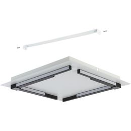 Eglo Deckenleuchte &raquo;ZAMPOTE&laquo; LED-Modul 1 Stk. Warmwei&szlig; Deckenleuchte in wei&szlig; und schwarz aus Alu, Stahl - 25W - Warmwei&szlig; schwarz-wei&szlig; H: 5cm, 1 Stk.