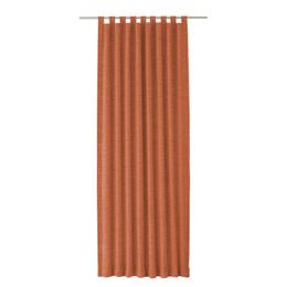 WIRTH Vorhang &raquo;Trondheim 328 g/m&sup2;&laquo; Schlaufen 1 Stk. tlg. braun Chenille, Polyacryl 145cm, Schlaufen, 132cm