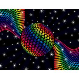 papermoon Fototapete &raquo;Rainbow Disco Dance&laquo; bunt Vlies B/L: 3m x 2,2m, Rollen: 1