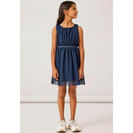 name it M&auml;dchen T&uuml;llkleid &raquo;NKFVABOSS SPENCER&laquo; Kunstfaser, elastische Taille mit Glitzereffekt 164, N-Gr