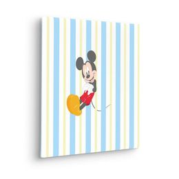 Komar Leinwandbild &raquo;Mickey Sweet Dreams - Gr&ouml;&szlig;e 40 x 40 cm&laquo; Natur 1 Stk. tlg. Keilrahmenbild mi Echtholzrahmen bunt Massivholz, Papier B/H/T: 40cm, Natur, 1