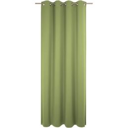 WIRTH Vorhang &raquo;Dim out&laquo; &Ouml;sen 1 Stk. tlg. nach Ma&szlig; gr&uuml;n Polyester 265cm, &Ouml;sen, 142cm