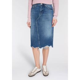 Hugo Damen Hugo Jeansrock &raquo;Gadele&laquo; Mid Rise, in Midi-L&auml;nge blau L (40)
