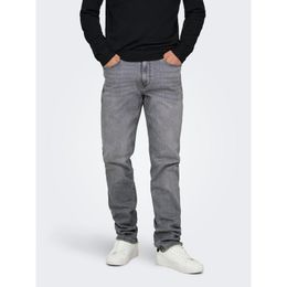 Only & Sons Only & Sons Herren ONLY & SONS Straight-Jeans &raquo;ONSWEFT REGULAR WB 0021 TAI DNM NOOS&laquo; Baumwollmischung, straight fit blau 36, L&auml;nge 32