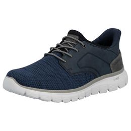 Rieker Herren Slip-On Sneaker , Freizeitschuh, Halbschuh, Schlupfschuh, gepolsterter Fersenabschluss grau 42