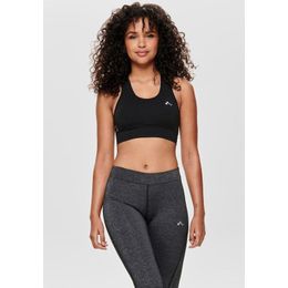 Only Play Damen Only Play Sport-Bustier &raquo;ONPDAISY&laquo; aus Polyamid und Elasthan, in Stretch-Qualit&auml;t, schnell trocknend schwarz L, N-Gr