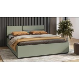 OTTO home Bett &raquo;Cross, moderner Bettrahmen&laquo; Doppelbett in zwei Gr&ouml;ssen, stabiles Bettgestell gr&uuml;n Liegefl&auml;che L&auml;nge B: 200cm x 180cm, H&ouml;he Bett: 91cm 