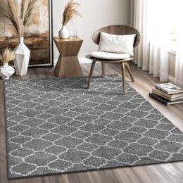 Sanat Teppich &raquo;Boho 8202 , auch als L&auml;ufer und in Rund&laquo; rechteckig 10 mm H&ouml;he Kurzflor, robust, Boho, Scandic, f&uuml;r Fussbodenheizung geeignet Kunstfaser B : 
