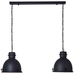 Brilliant Pendelleuchte &raquo;Kiki&laquo; E27 1 Stk. H&auml;ngelampe 2flg schwarz korund schwarz 2, H: 121cm, 1 Stk.