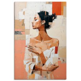 Artland Wandbild &raquo;Frau im Fragment&laquo; Bilder von Frauen 1 Stk. tlg. als Alubild, Leinwandbild, Poster, Wandaufkleber in verschied. Gr&ouml;&szlig;en bunt Leinwand B/H/T: 