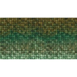 ARCHITECTS PAPER Fototapete &raquo;Atelier 47 Mosaic Tile 1&laquo; geometrisch glatt Vlies, Wand, Schr&auml;ge, Decke gr&uuml;n Vlies B/L: 5m x 2,7m