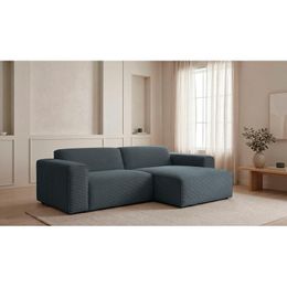 OTTO home Ecksofa &raquo;Clayton Breite 247 cm, L-form&laquo; in einem trendigen Cord-Bezug, verschiedene Kombinationen verf&uuml;gbar grau 100% Polyester B/H/T: 247cm