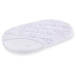 Tr&auml;umeland Babymatratze &raquo;Kleine Matratze Sleepy&laquo; 5 cm hoch 1 Stk. tlg. oval wei&szlig; Bezug: 54% Polyester, 46% Baumwolle 1 (0 kg - 65 kg), 5cm, Polyester Bezug, 