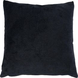 G&ouml;zze Dekokissen &raquo;Muri&laquo; in vielen Unifarben schwarz Obermaterial: 100% Polyester B/L: 50cm x 50cm, 2 Stk.