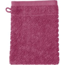 Ross Waschhandschuh &raquo;Smart&laquo; Uni-Rippe mit Velourslabel lila Frottier B/L: 16cmx21cm, 6 Stk.