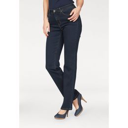 Arizona Damen Gerade Jeans "Curve-Collection", blau, Basic, Gr. 38, clean, Jeans, Obermaterial: 99% Baumwolle, 1% Elasthan, Jeans, hohe Leibh&ouml;he,