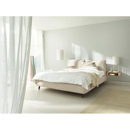 Joka Polsterbett &raquo;Arte&laquo; Strukturbezug, Flexinet Matratze in H2 oder H3 w&auml;hlbar beige Liegefl&auml;che L&auml;nge B: 200cm x 180cm, Struktur, H&ouml;he Bett: 55cm 