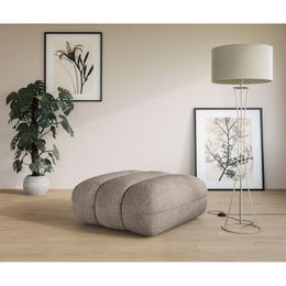LeGer Home by Lena Gercke Polsterhocker &raquo;Priya Sitzhocker, moderne Steppung, auch in Boucl&eacute;&laquo; gem&uuml;tlich und modern, Ma&szlig;e B/T/H: 90/106/46 cm grau 100% 