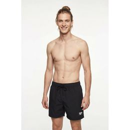 Reebok Herren Badeshorts &raquo;Ace&laquo; mit kleinen Seitenschlitzen, Eingriff-Taschen seitlich schwarz XL, N-Gr