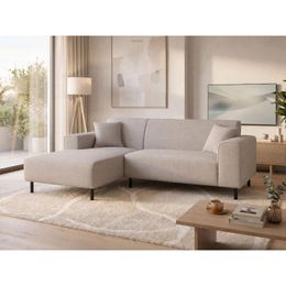 OTTO home Ecksofa &raquo;ARROS L-Form mit Wellenunterfederung, Ma&szlig;e B/T/H: 235/163/81 cm&laquo; incl. Zierkissen, mit Recamiere rechts/links bestellbar, auch in 
