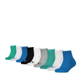 Puma Herren Puma Kurzsocken &raquo;Puma KIDS PLAIN QUARTER 9P&laquo; 9 Paar, mit rutschfestem Bund 39-42