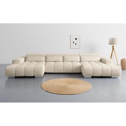 COTTA Wohnlandschaft &raquo;Orion U-Form, B: 400 cm&laquo; Kopfteilverstellung & 4 Kissen, optional elektr. Sitztiefenverstellung 88% POLYESTER (PES) 12% POLYAMID