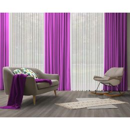 WIRTH Vorhang &raquo;Dim out&laquo; Multifunktionsband 1 Stk. tlg. nach Ma&szlig; lila Polyester 275cm, Multifunktionsband, 142cm