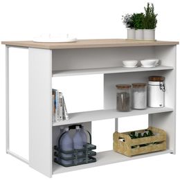 Parisot K&uuml;chenregal &raquo; Socool 12, Breite 116 cm&laquo; viel Stauraum, Sitzm&ouml;glichkeit, vielseitige Einsatzm&ouml;glichkeiten, 1 Stk. tlg. braun Holzwerkstoff B/H/T: 116cm