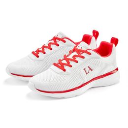 Lascana M&auml;dchen Lascana Sneaker &raquo;Turnschuhe,&laquo; Freizeitschuh, Halbschuh im sportiven Look VEGAN rot 39