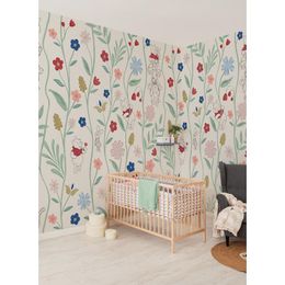 Komar Vliestapete &raquo;Disney Winnie the Pooh Blossom Friends&laquo; bedruckt glatt Rolle mit 212 x 250 cm Vlies B/L: 212m, Rollen: 1