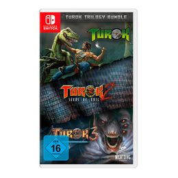 Atari Spielesoftware &raquo;Turok Trilogy Bundle&laquo; Nintendo Switch bunt Legend&auml;re Bossk&auml;mpfe: Stelle dich Raptoren, Alien-Armeen und dem Primagen in 
